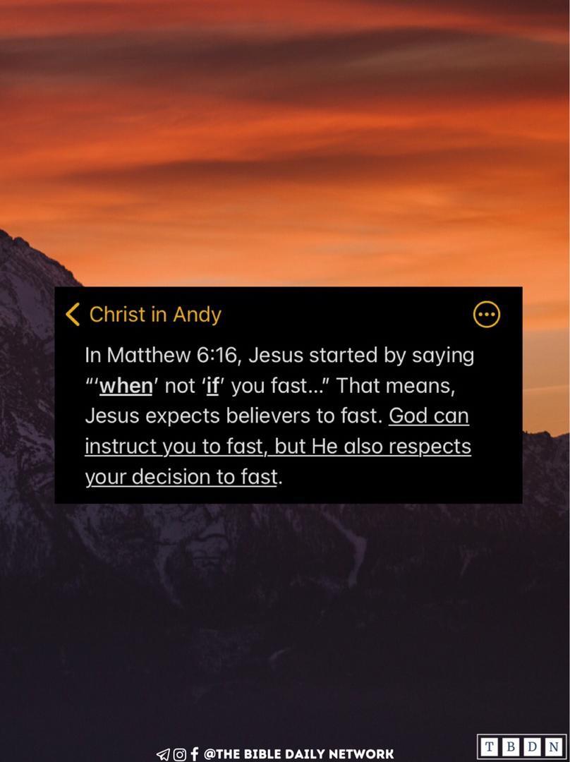 ‘When’ not ‘If’ You Fast | The Bible Daily Network