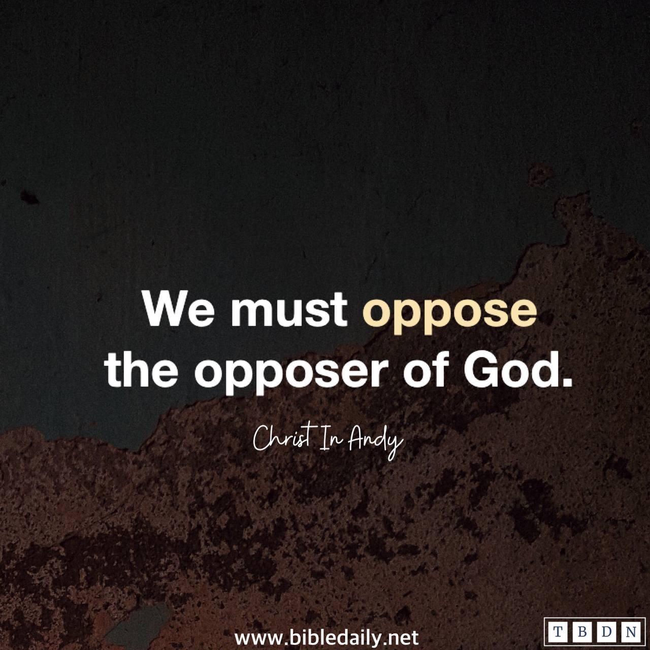 Resist the devil | The Bible Daily Network