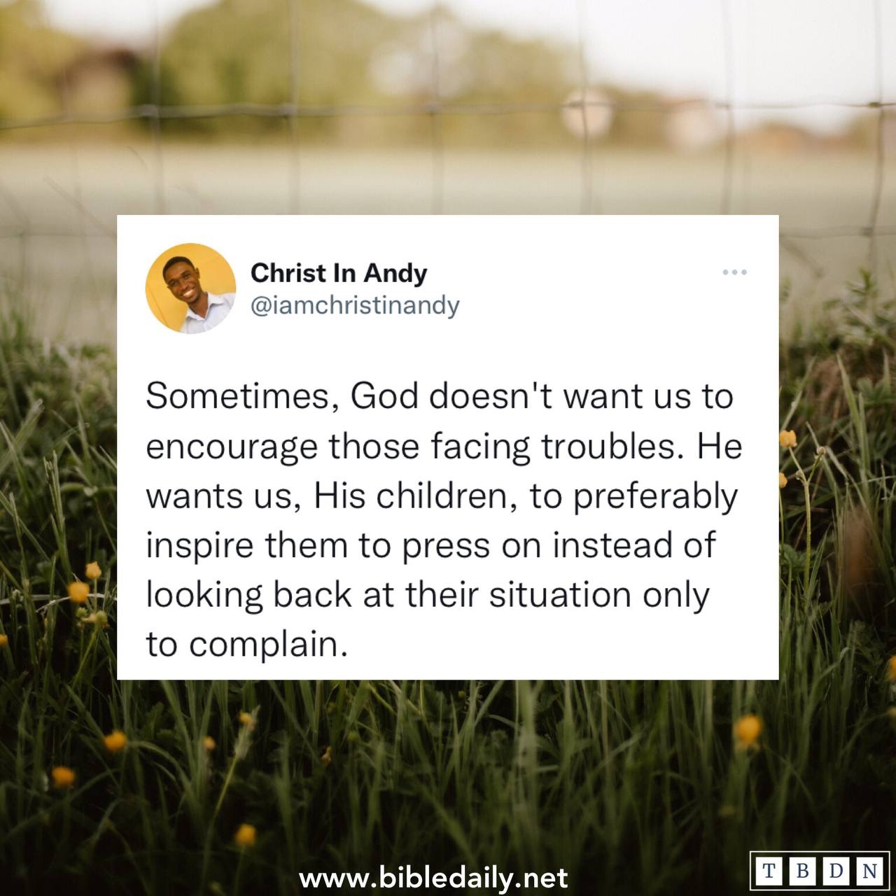 Refuse to Look Back | The Bible Daily Network
