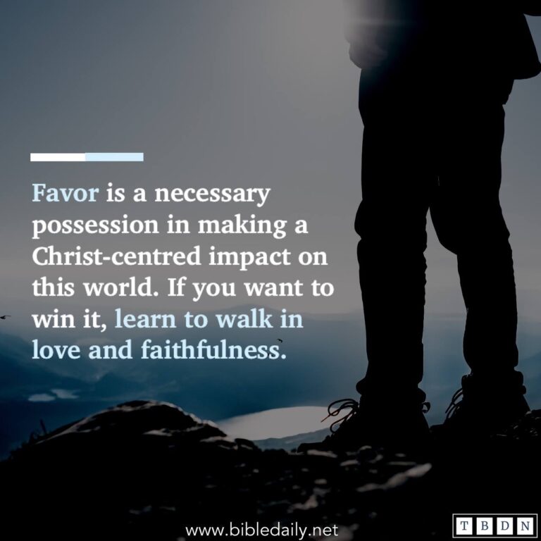 How to Win Favor in the Sight of God and Man | The Bible Daily Network