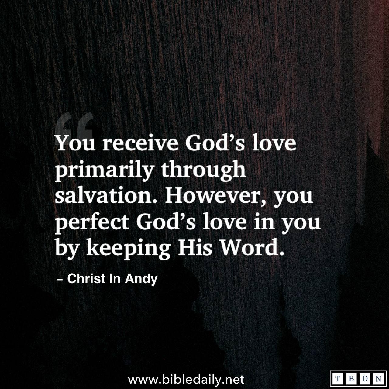 Perfect God’s Love in You | The Bible Daily Network