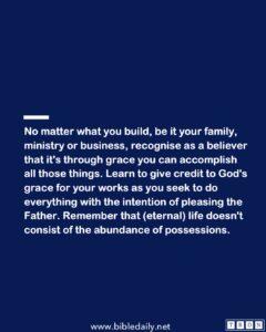 The Pride of Life | The Bible Daily Network