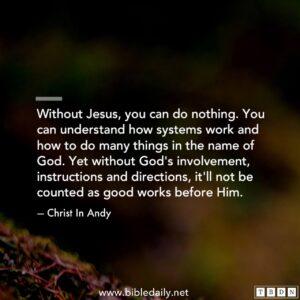 Without Jesus, You Can Do Nothing | The Bible Daily Network