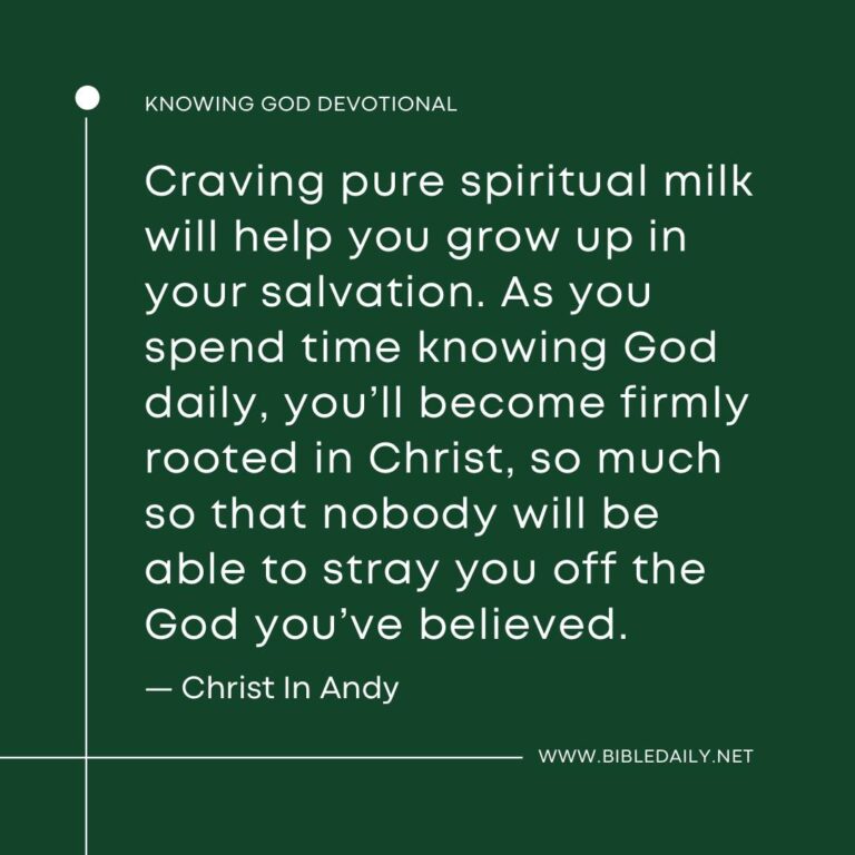 Crave Pure Spiritual Milk | The Bible Daily Network