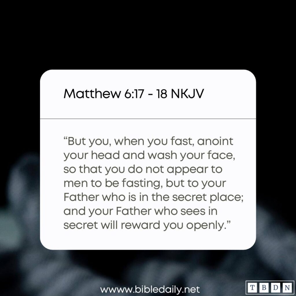 Practice Secretive Fasting | The Bible Daily Network