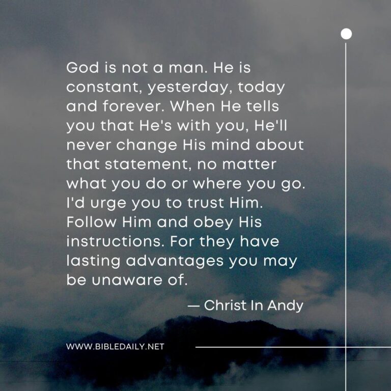 God Does Not Change | The Bible Daily Network