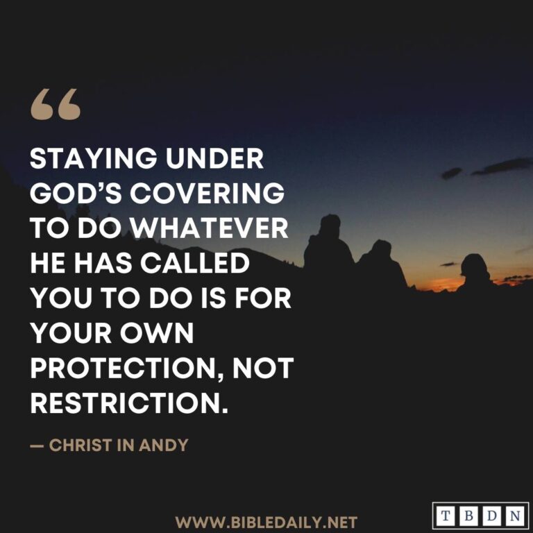 Stay Under God’s Covering | The Bible Daily Network