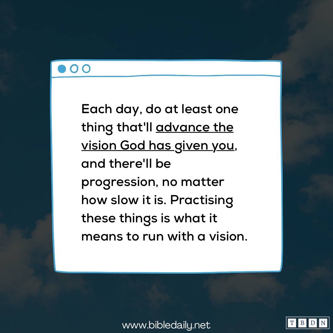 What It Means to Run with a Vision | The Bible Daily Network