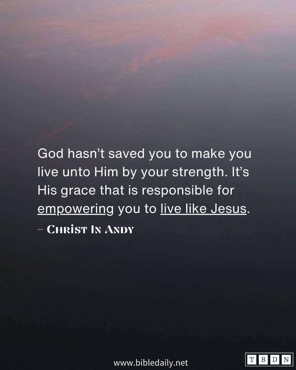 You Are Under the Tutelage of Grace | The Bible Daily Network