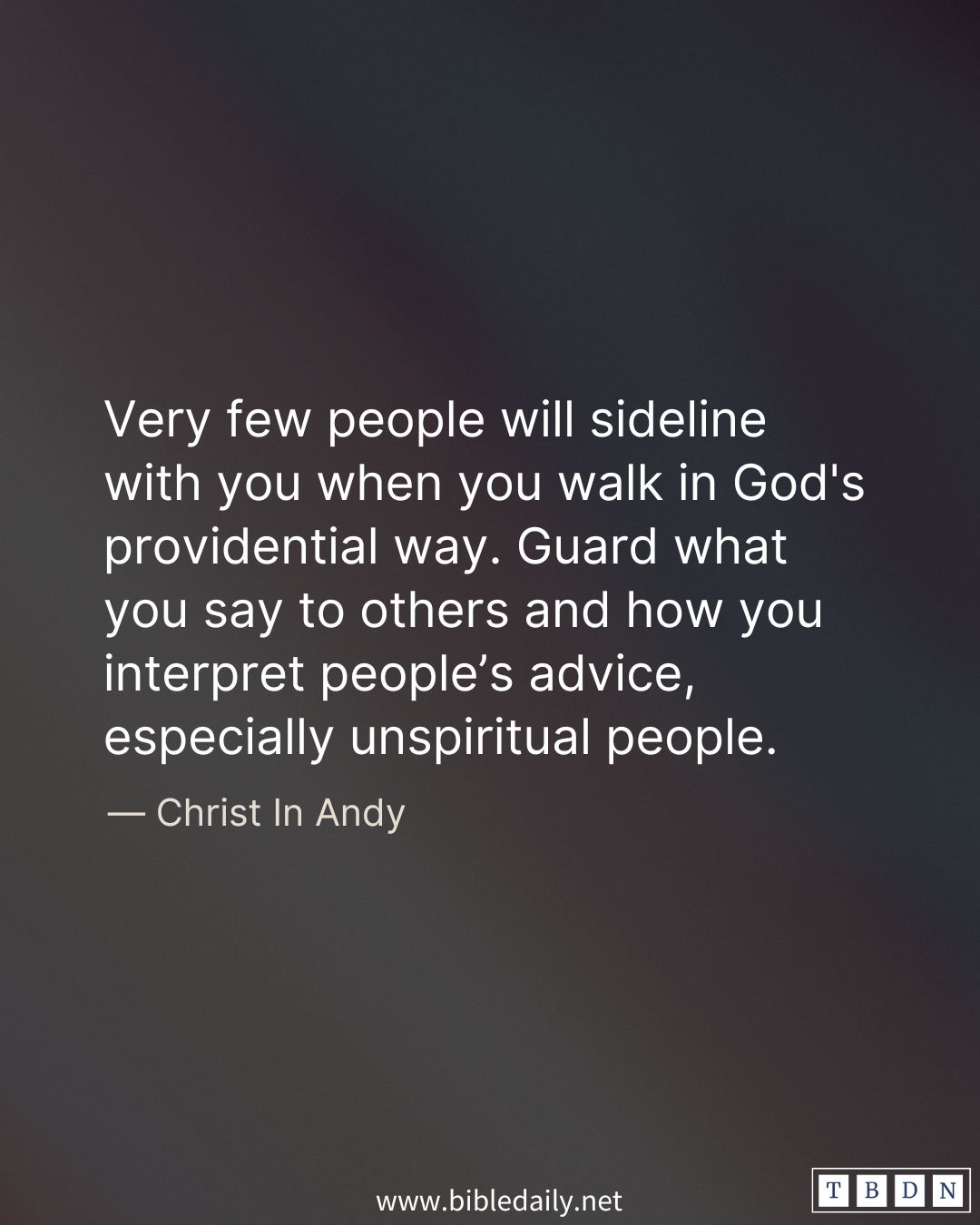 Filter Out God’s Voice in Man’s Voice | The Bible Daily Network