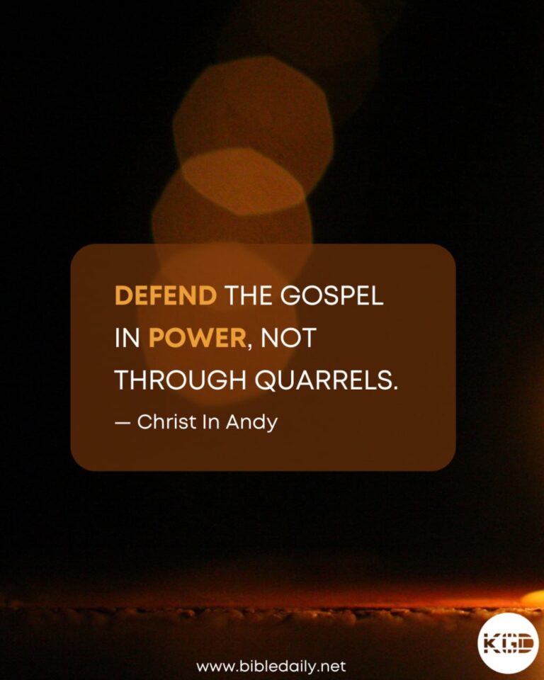 Avoid Engaging Yourself in Quarrels | The Bible Daily Network