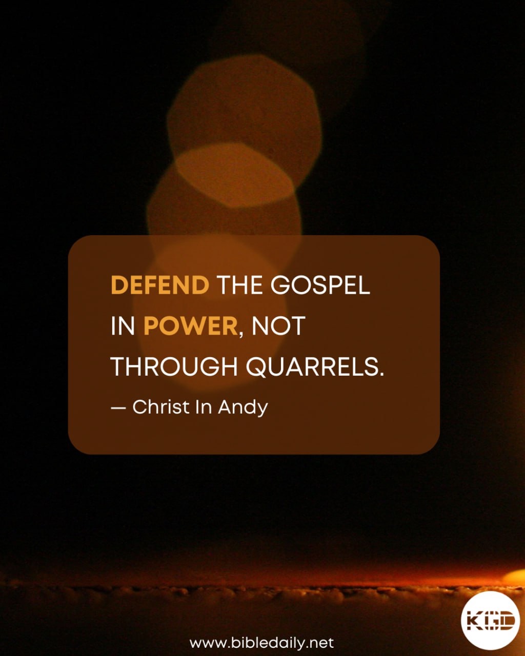 Avoid Engaging Yourself in Quarrels | The Bible Daily Network