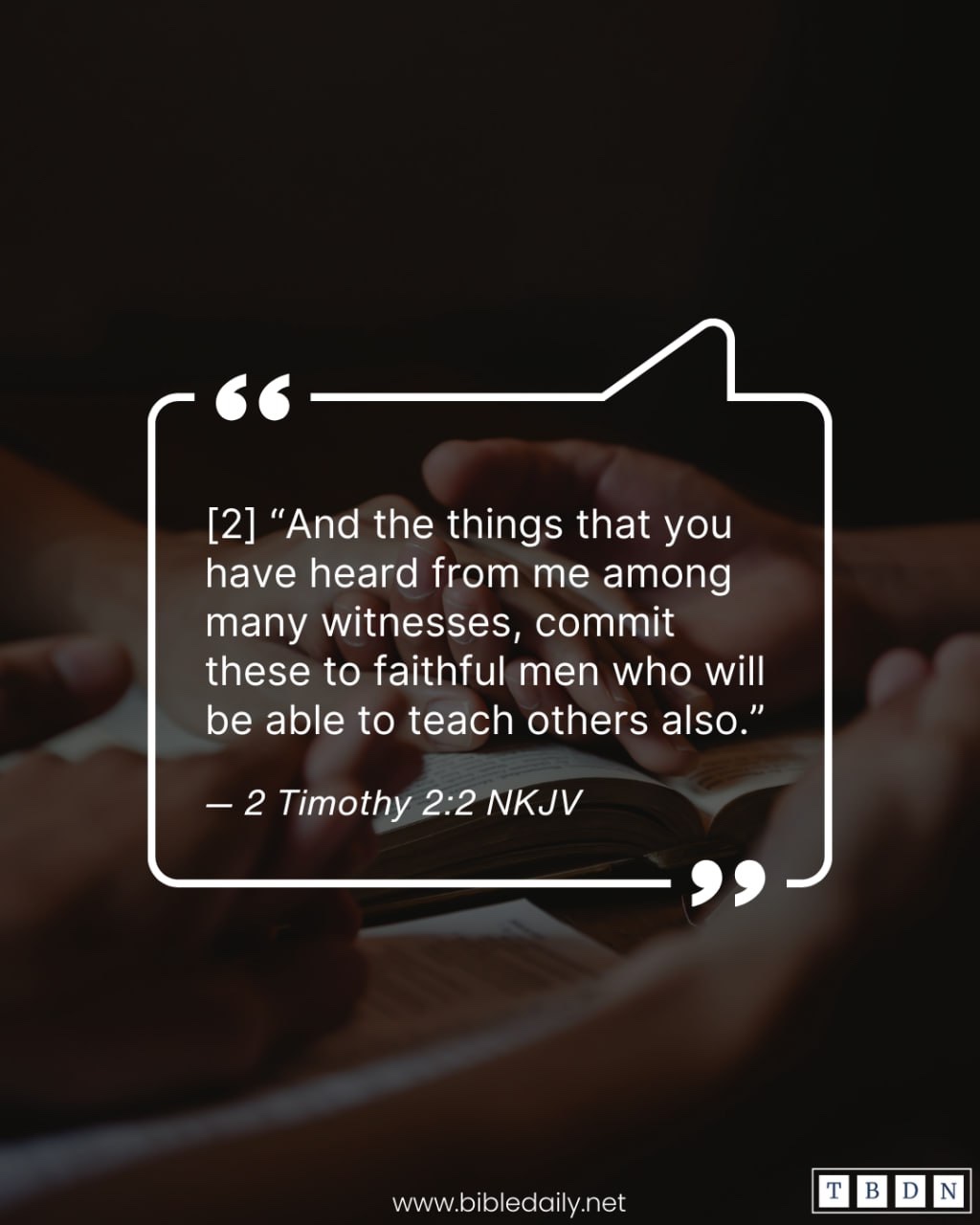 Commit the Message of Christ to Faithful Ministers | The Bible Daily ...