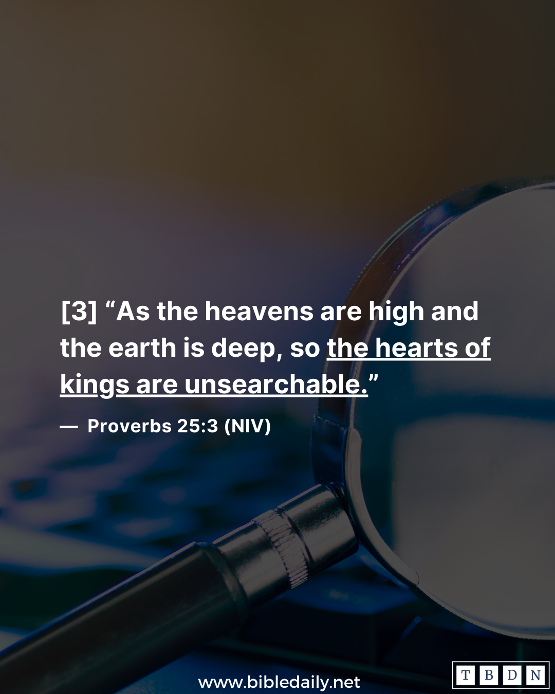 Nobody Can Search Your Heart | The Bible Daily Network