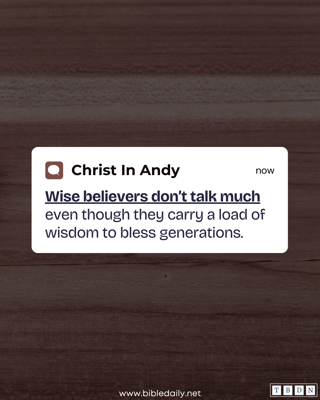 Calm Down and Speak | The Bible Daily Network