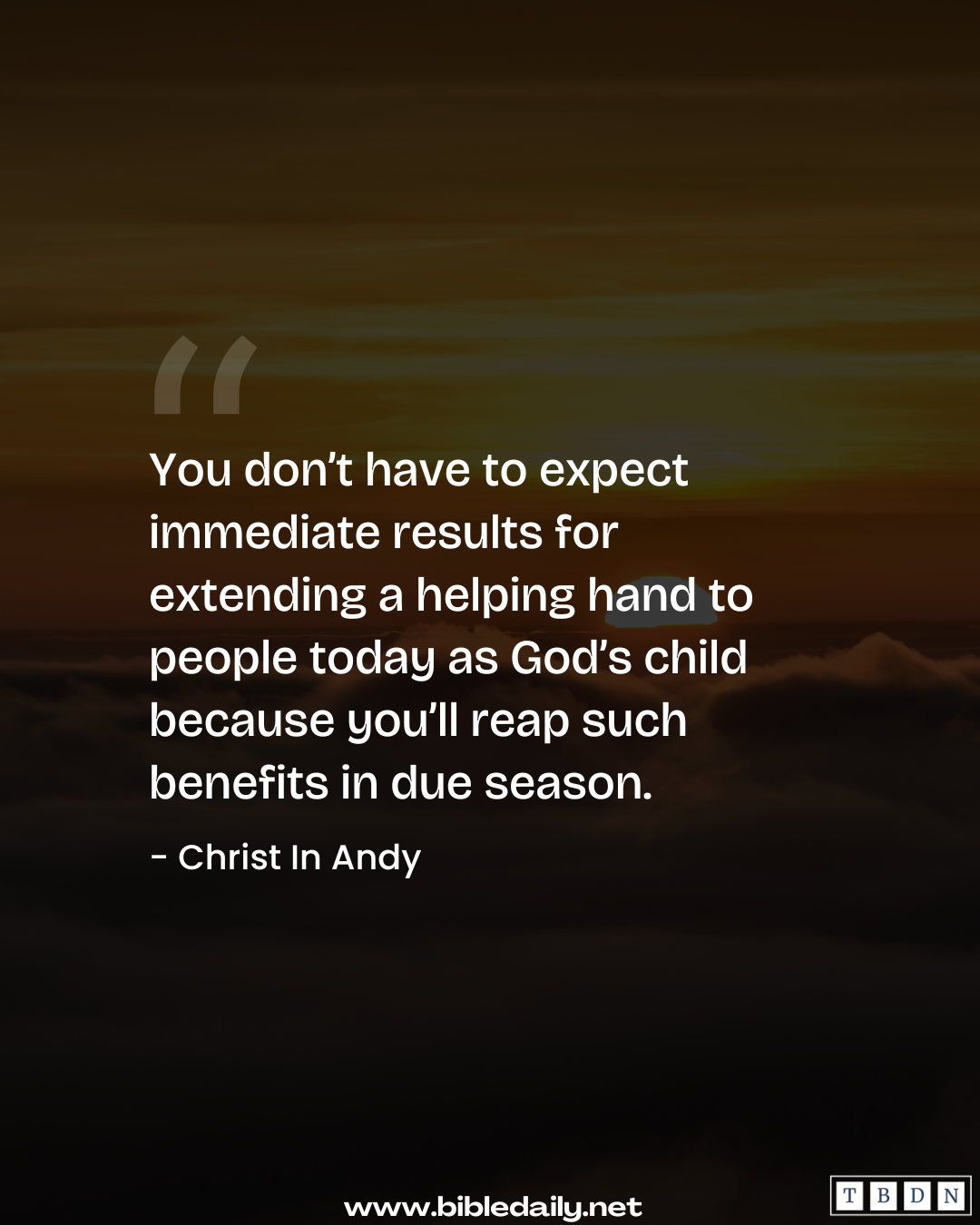 There’s a Due Season to Reap Our Labour of Good Works | The Bible Daily ...