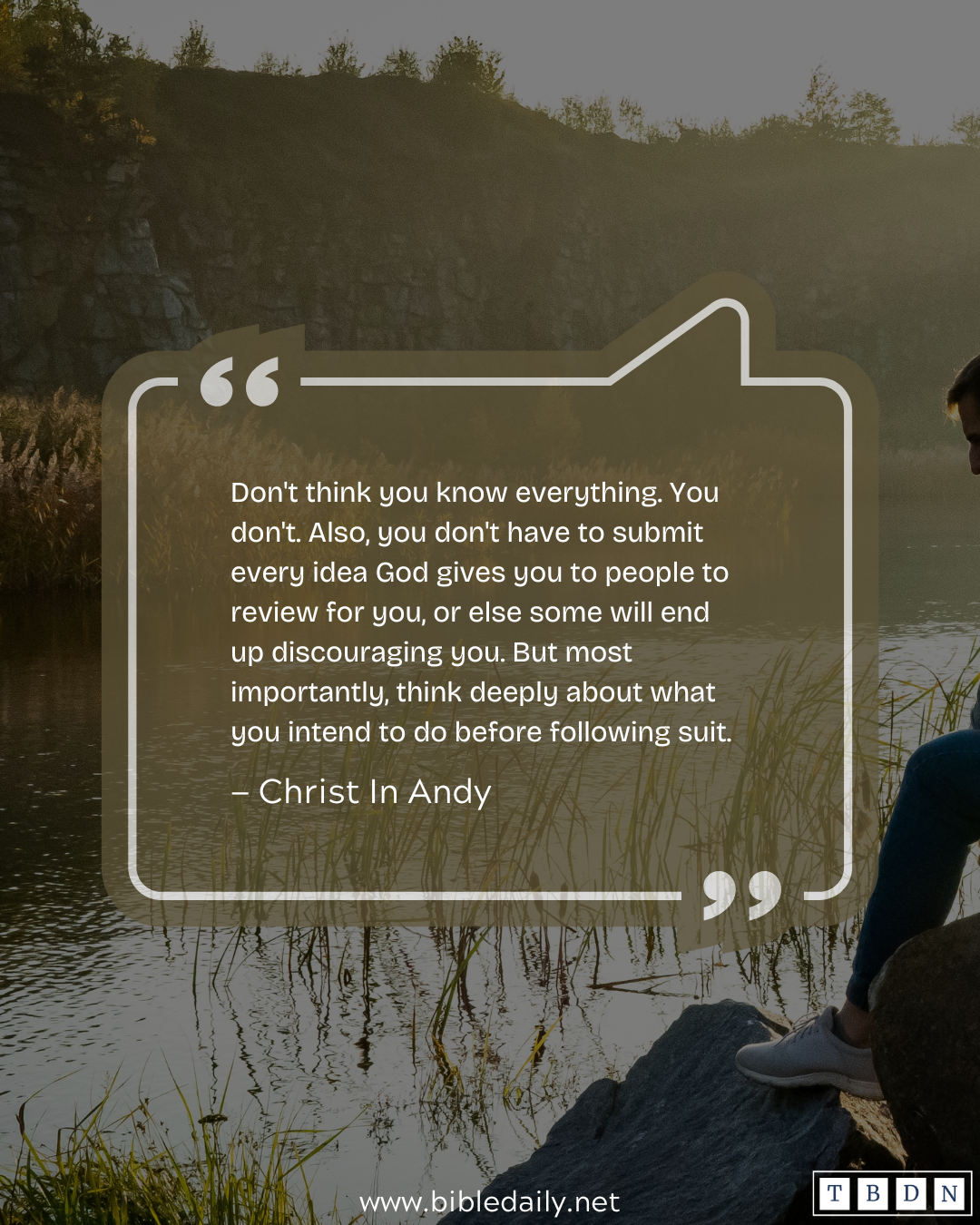 Give Thought to Your Ways | The Bible Daily Network