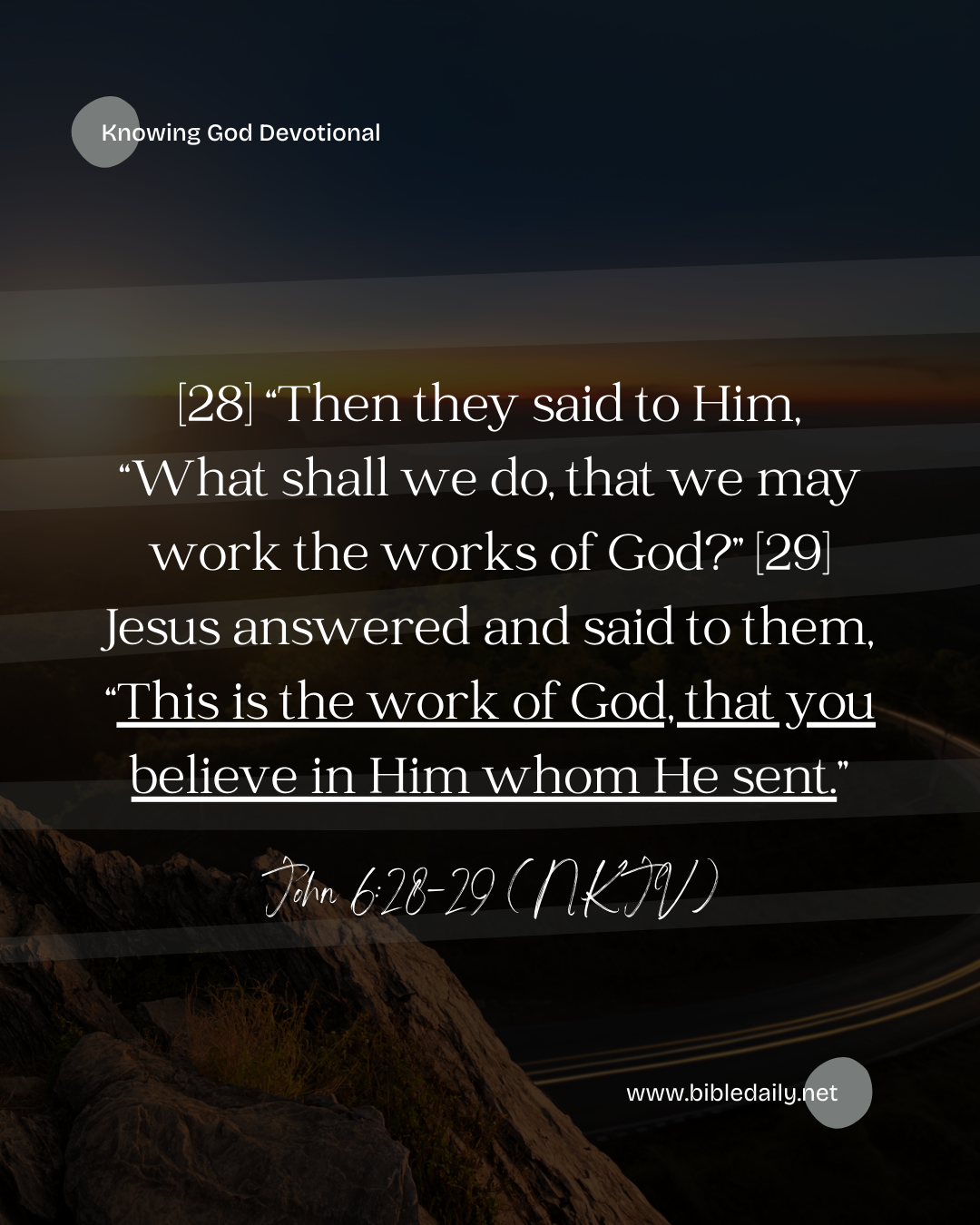 Believing in Jesus Is Work | The Bible Daily Network