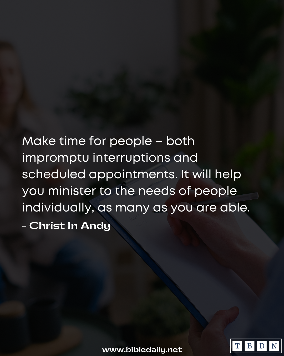 Don’t be too Busy to Help People | The Bible Daily Network