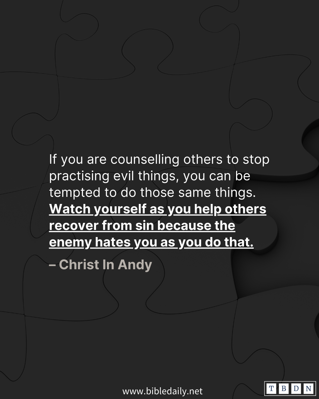 Watch Yourself as You Help Others Recover from Sin | The Bible Daily ...