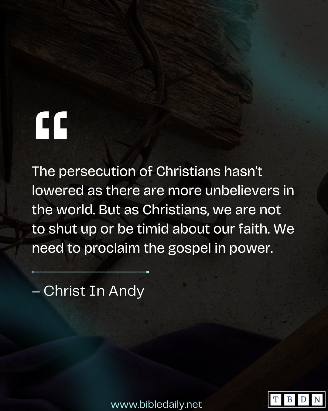 Do Not Be Shy About Proclaiming the Name of Jesus | The Bible Daily Network