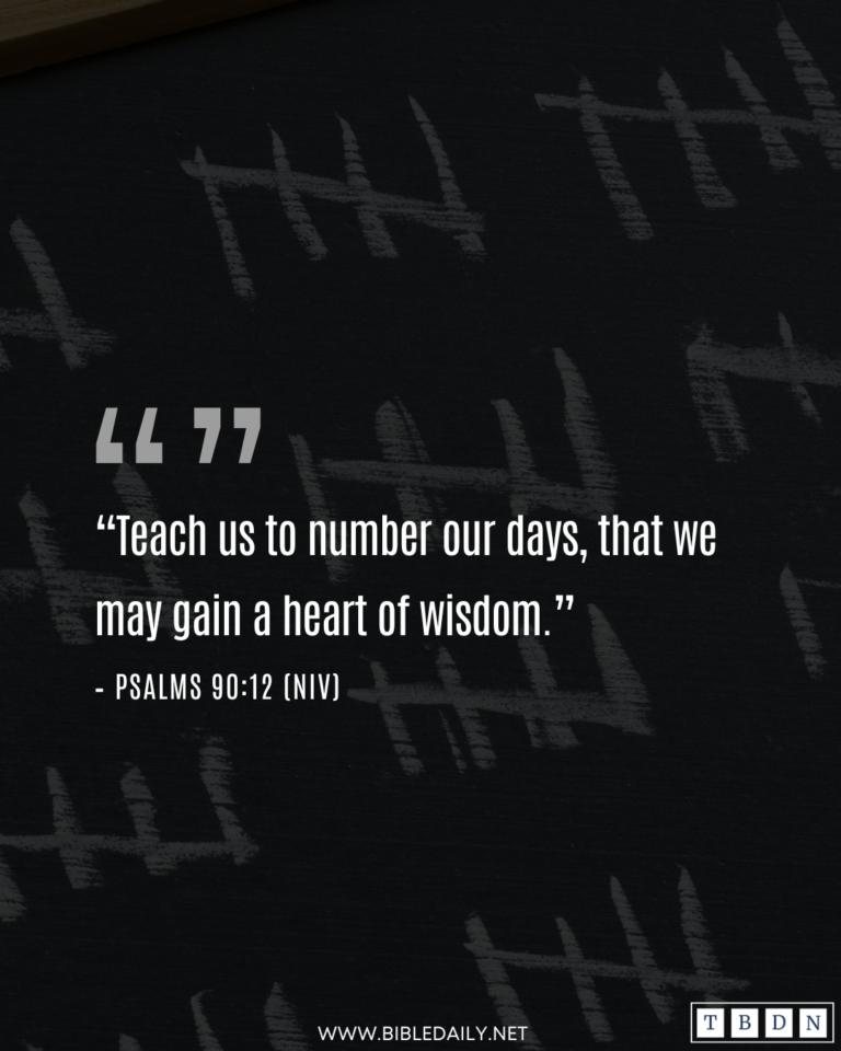 Lord, Teach Us to Number Our Days | The Bible Daily Network