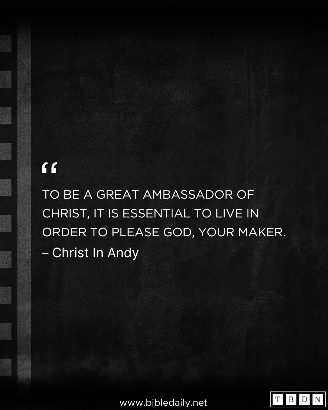 Live in Order to Please God | The Bible Daily Network
