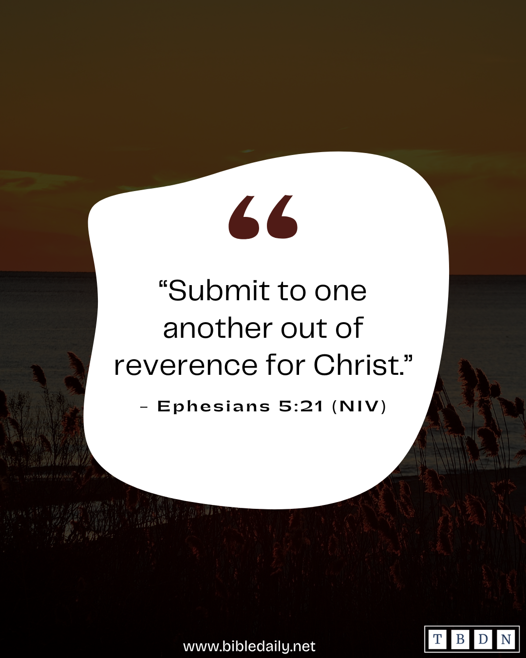 Submit to One Another Out of Reverence for Christ | The Bible Daily Network