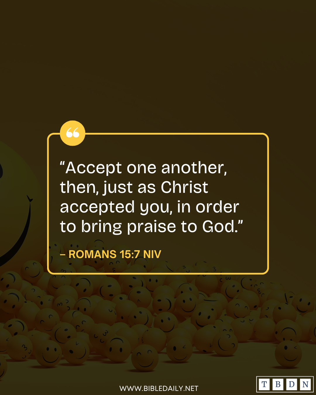 Accept One Another as Christ Accepted You | The Bible Daily Network